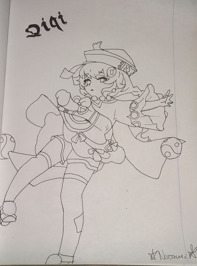 My drawing of Qiqi Genshin Impact | HoYoLAB
