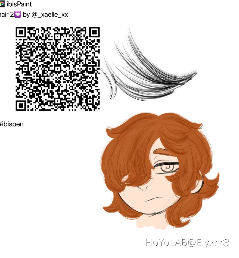 how to draw hair on ibispaint