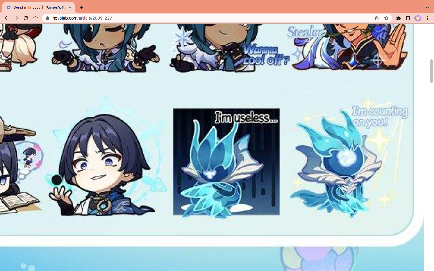 Wait the oceanid has emotions? Genshin Impact | HoYoLAB