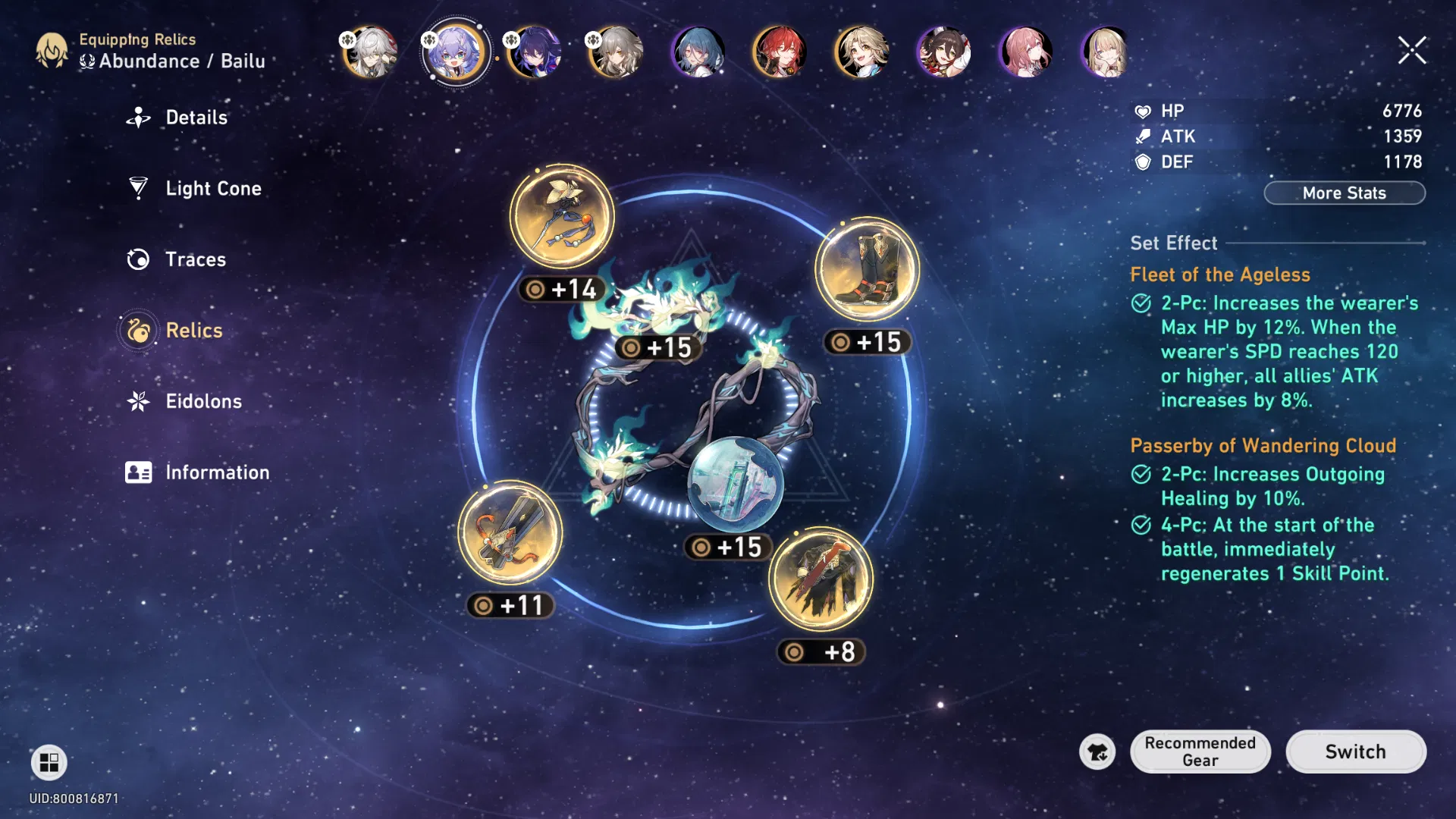 Bailu Build HP Honkai: Star Rail | HoYoLAB