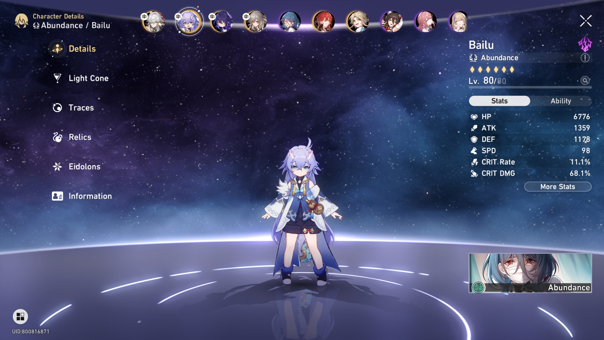 Bailu Build HP Honkai: Star Rail | HoYoLAB