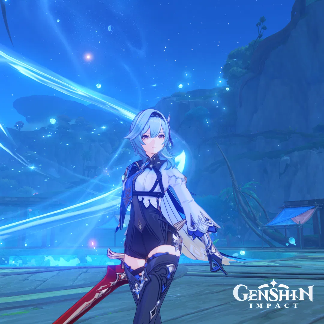 Eula somewhere in the middle of a desert Genshin Impact | HoYoLAB