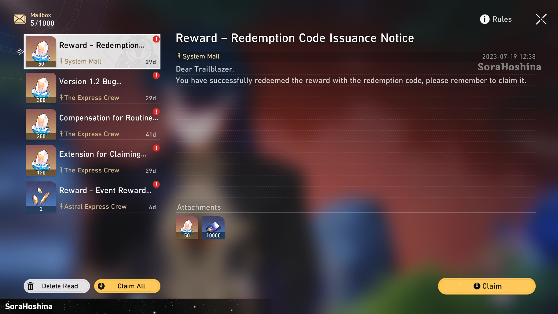 [Star Rail 1.2] 1 New Redemption Code | 50 Stellar Jades (Phase 1 ...