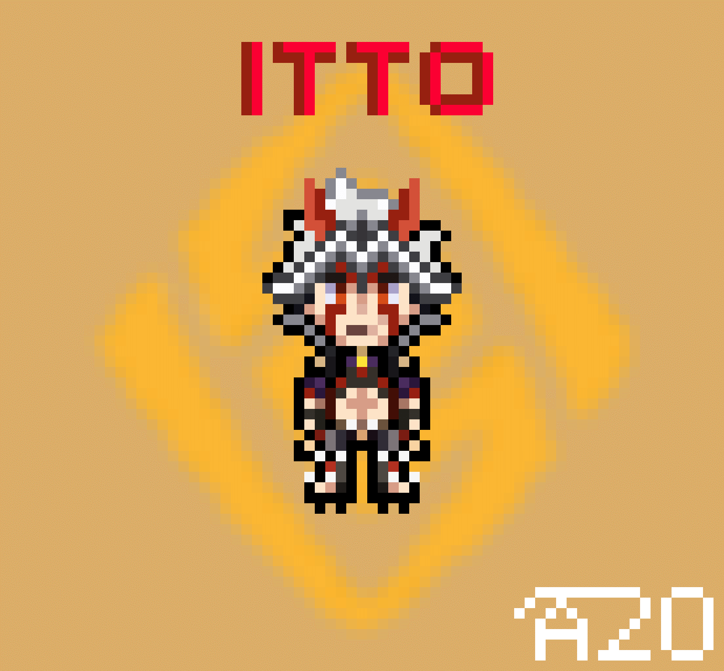 Pixelart de Itto Genshin Impact | HoYoLAB