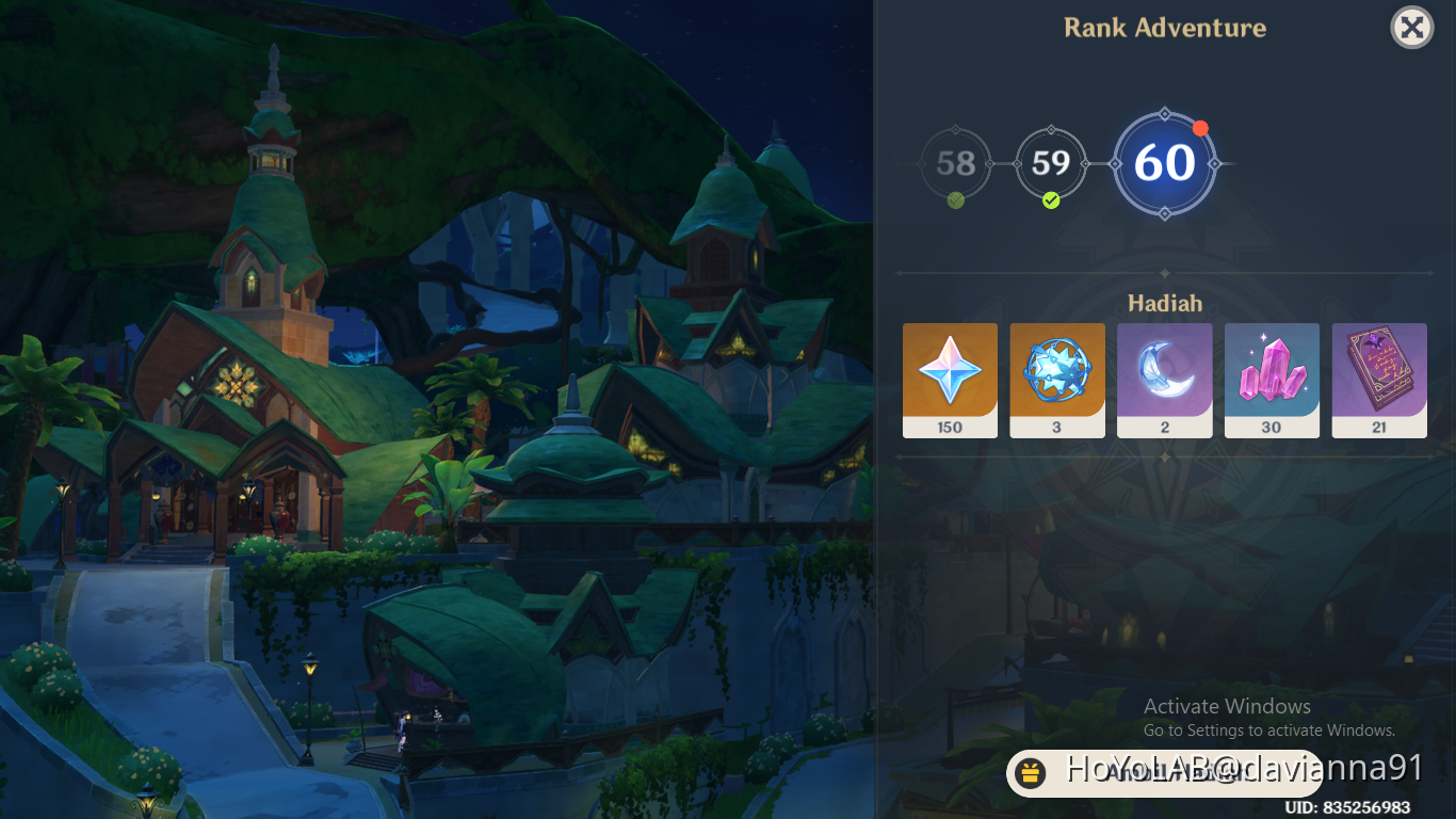 Adventure Rank : 60 Genshin Impact | HoYoLAB