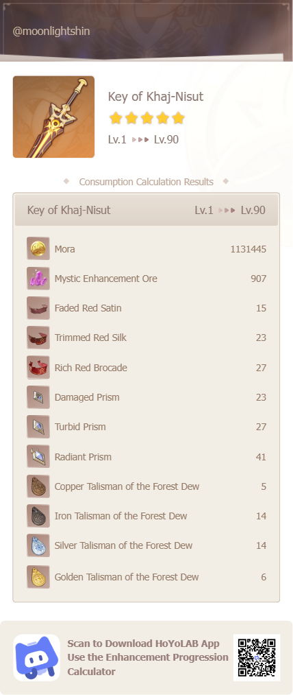 KEy of khaj Genshin Impact | HoYoLAB