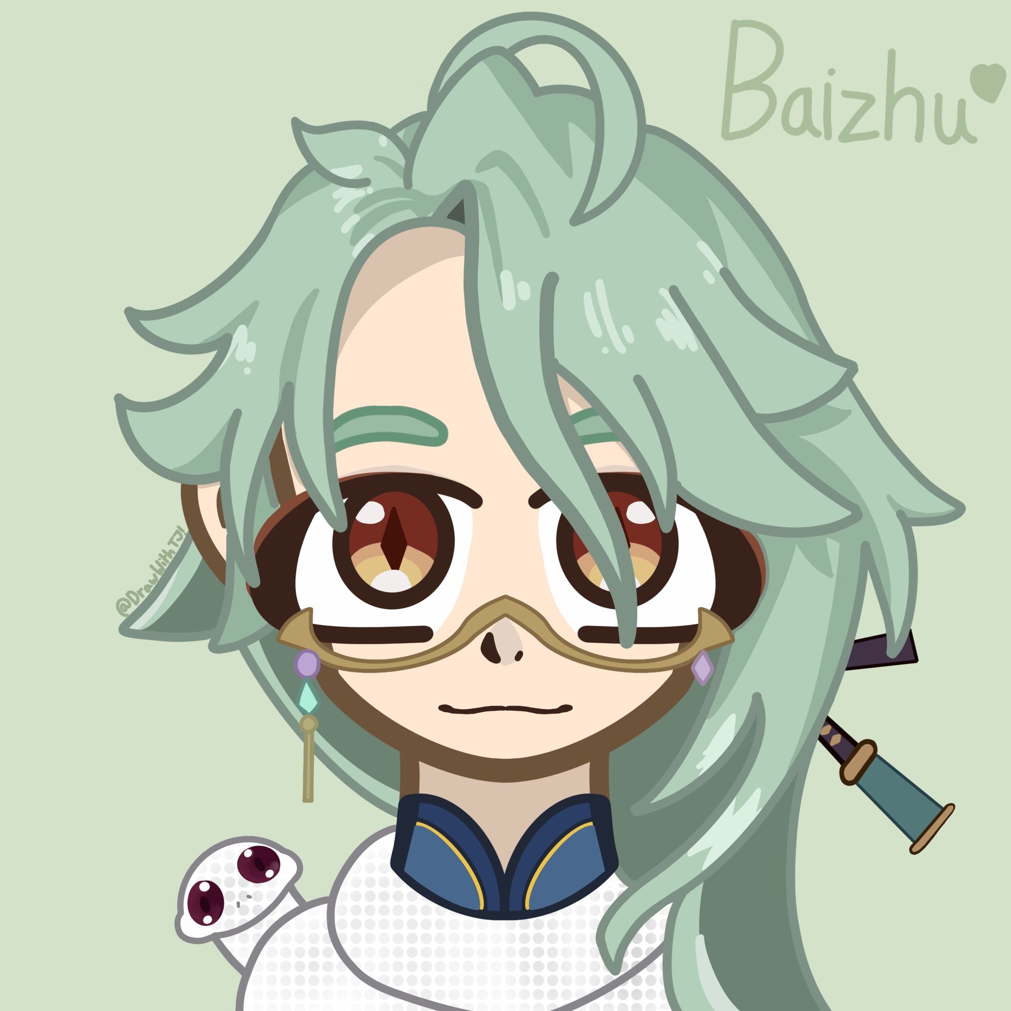 Baizhu Drawing! Genshin Impact | HoYoLAB