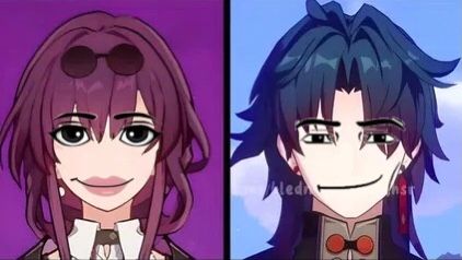 Kafka and Blade with Roblox face Honkai: Star Rail | HoYoLAB