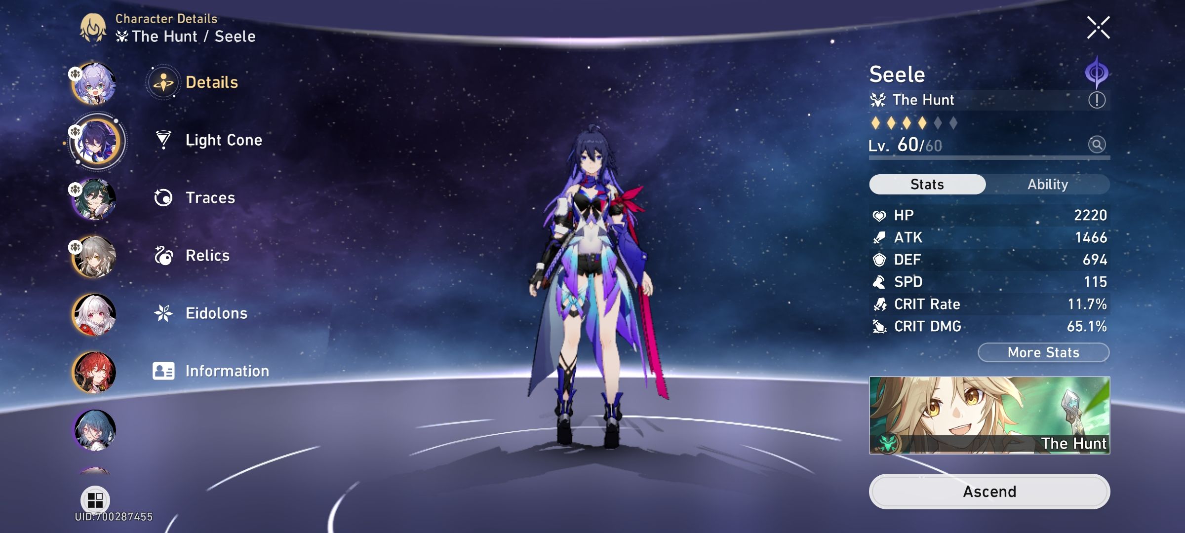 my seele build she like me I got her 4 pity Honkai: Star Rail | HoYoLAB
