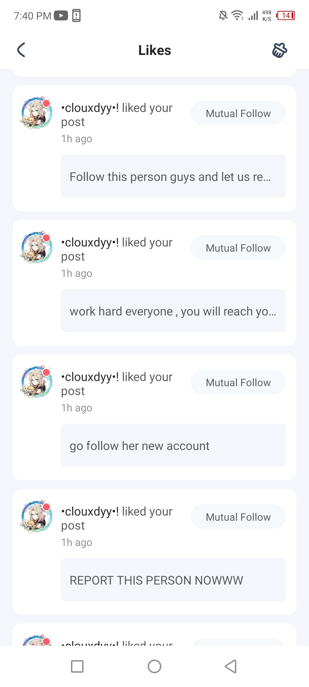 thank you "WHO REPORTED ME?" guy 🍡 | HoYoLAB