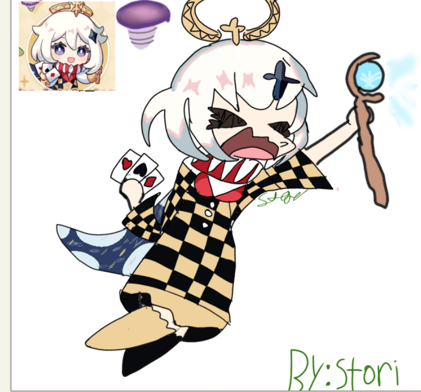 paimon playing cards Genshin Impact | HoYoLAB