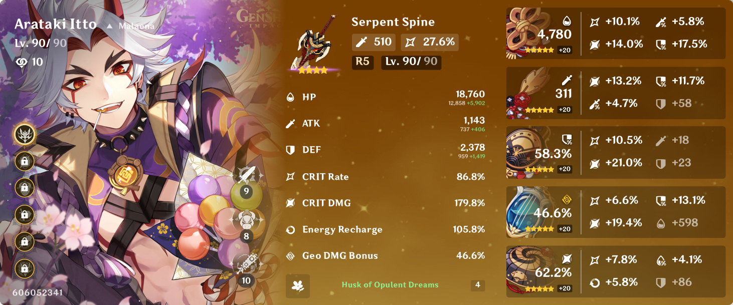 My Mono-Geo Itto build Genshin Impact | HoYoLAB