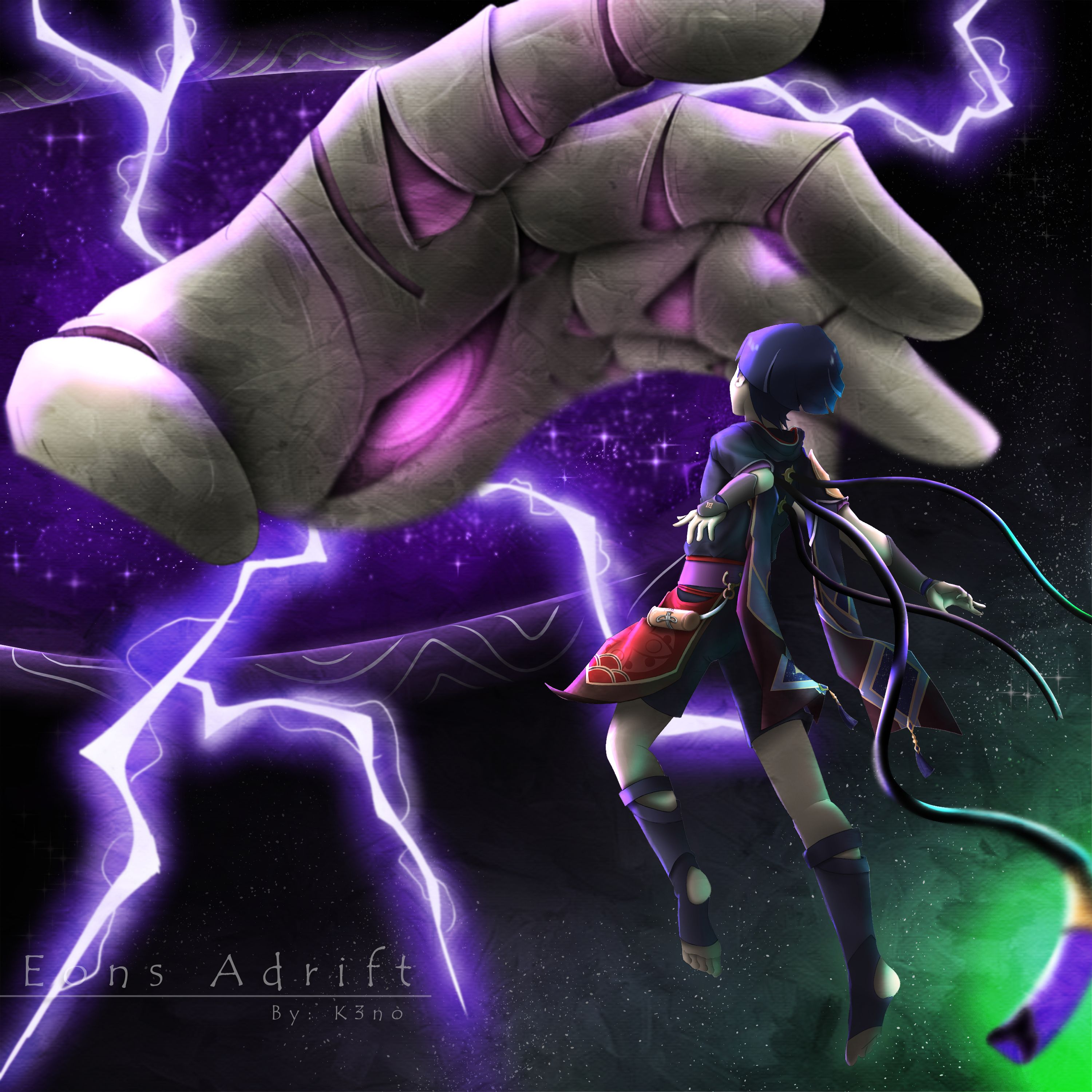 My "Eons Adrift" Wanderer Fan Art Genshin Impact | HoYoLAB