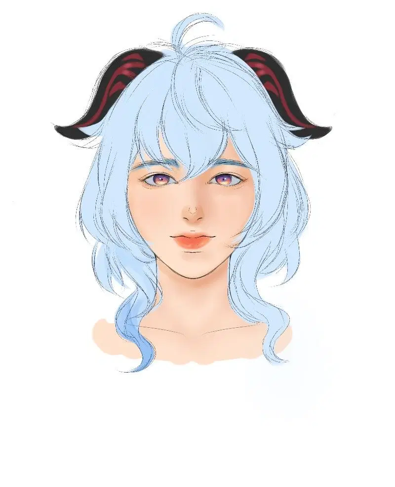 Ganyu quick sketch (plus colors) :^ Genshin Impact | HoYoLAB