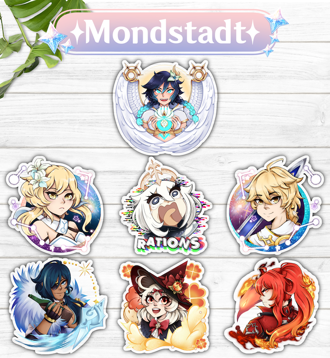 Genshin stickers Fanart :3 Genshin Impact | HoYoLAB