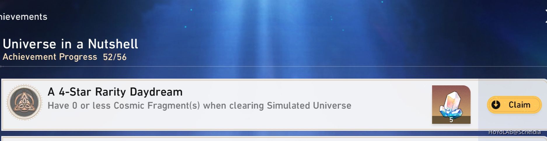 "A 4-Star Rarity Daydream" Achievement Honkai: Star Rail | HoYoLAB