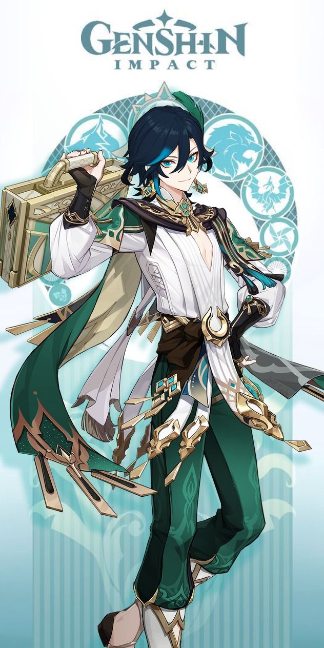 Kaveh with Venti's colors Genshin Impact | HoYoLAB