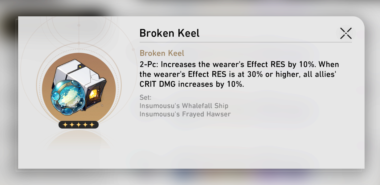 [V1.2 Guide] Broken Keel Planar Ornaments Review & Compatible Character Analysis Honkai: Star ...