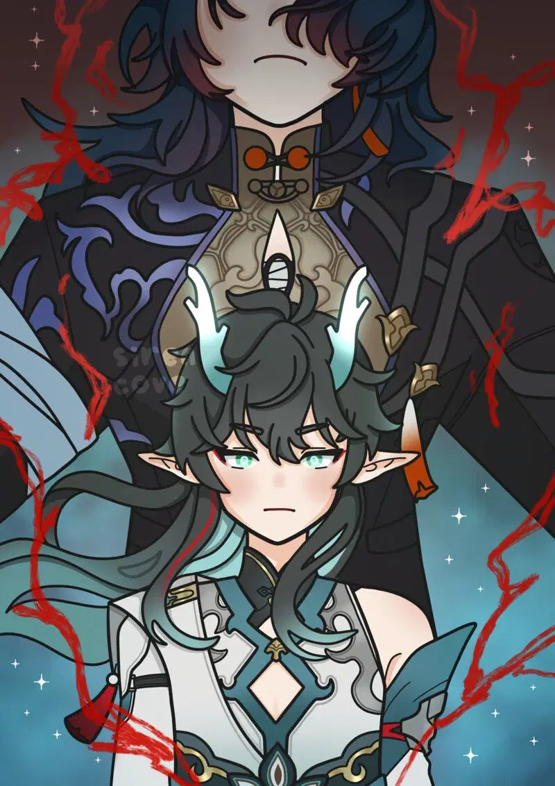 The look Dan Heng gave after that transformation gave me "main ...