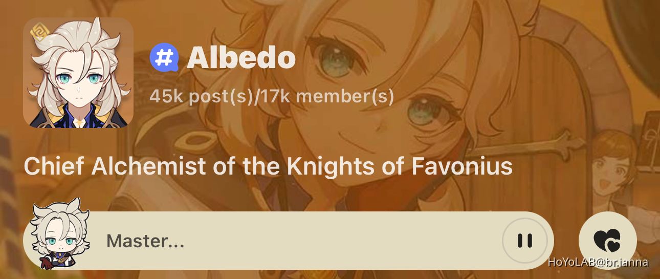 Why this voice line for Albedo Genshin Impact | HoYoLAB