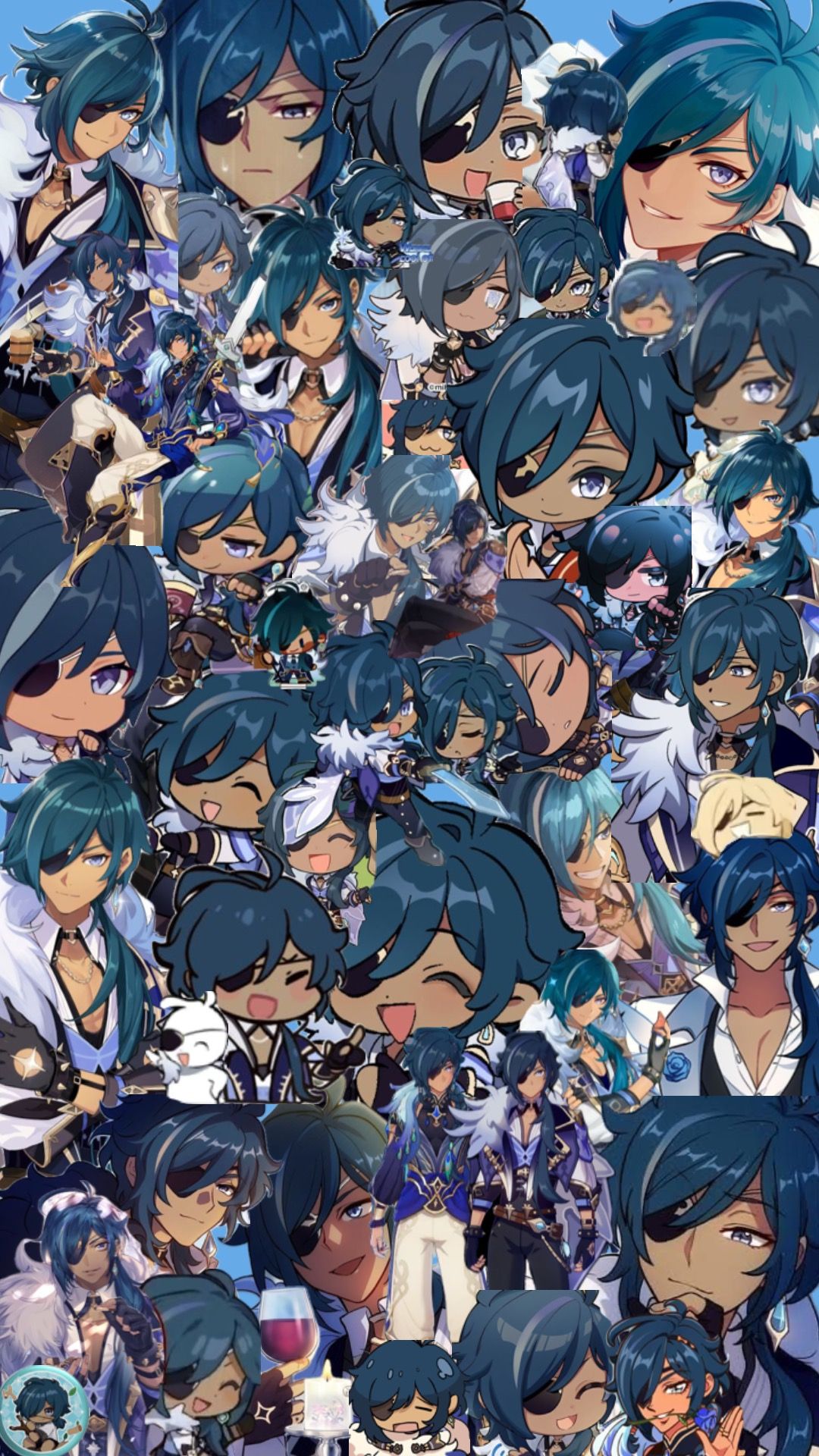 Updated Kaeya collage and chibi Genshin Impact | HoYoLAB