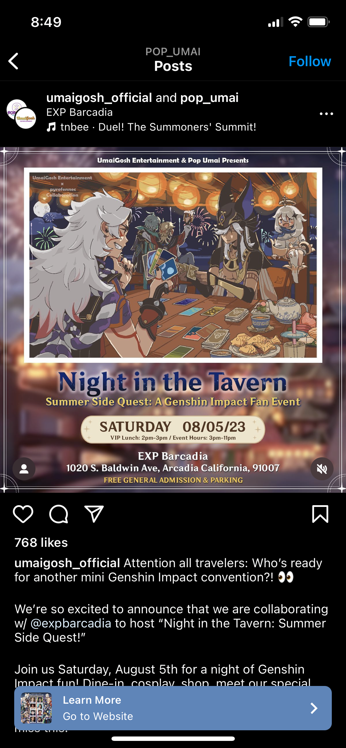 Small little genshin con in Arcadia, CA!! Genshin Impact | HoYoLAB