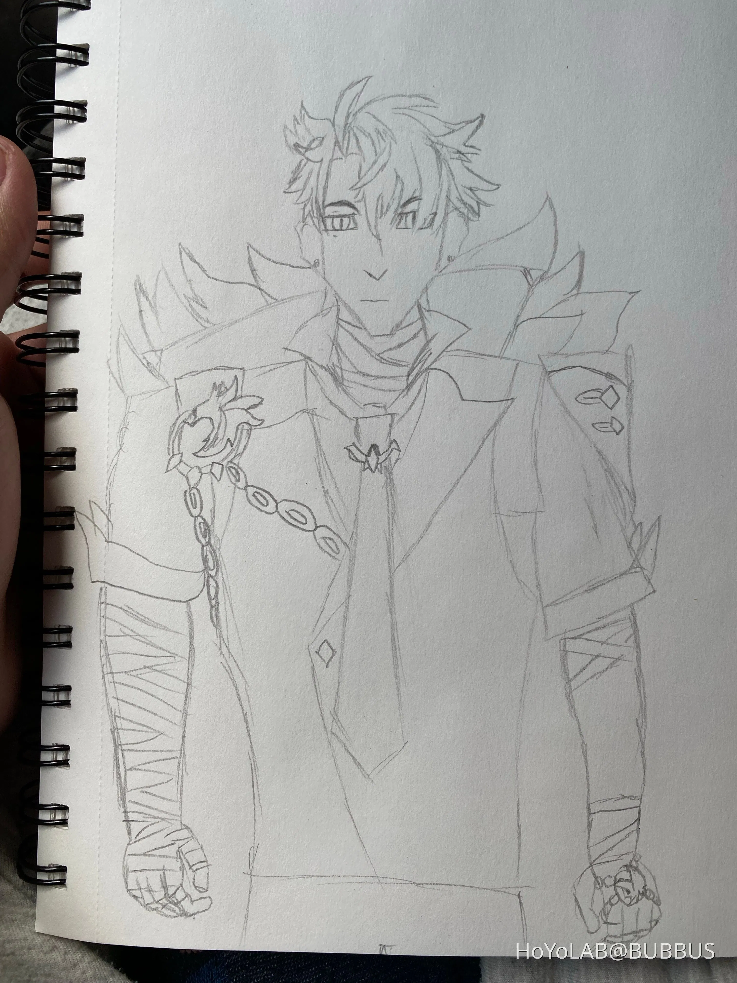 Wriothesley drawing Genshin Impact | HoYoLAB