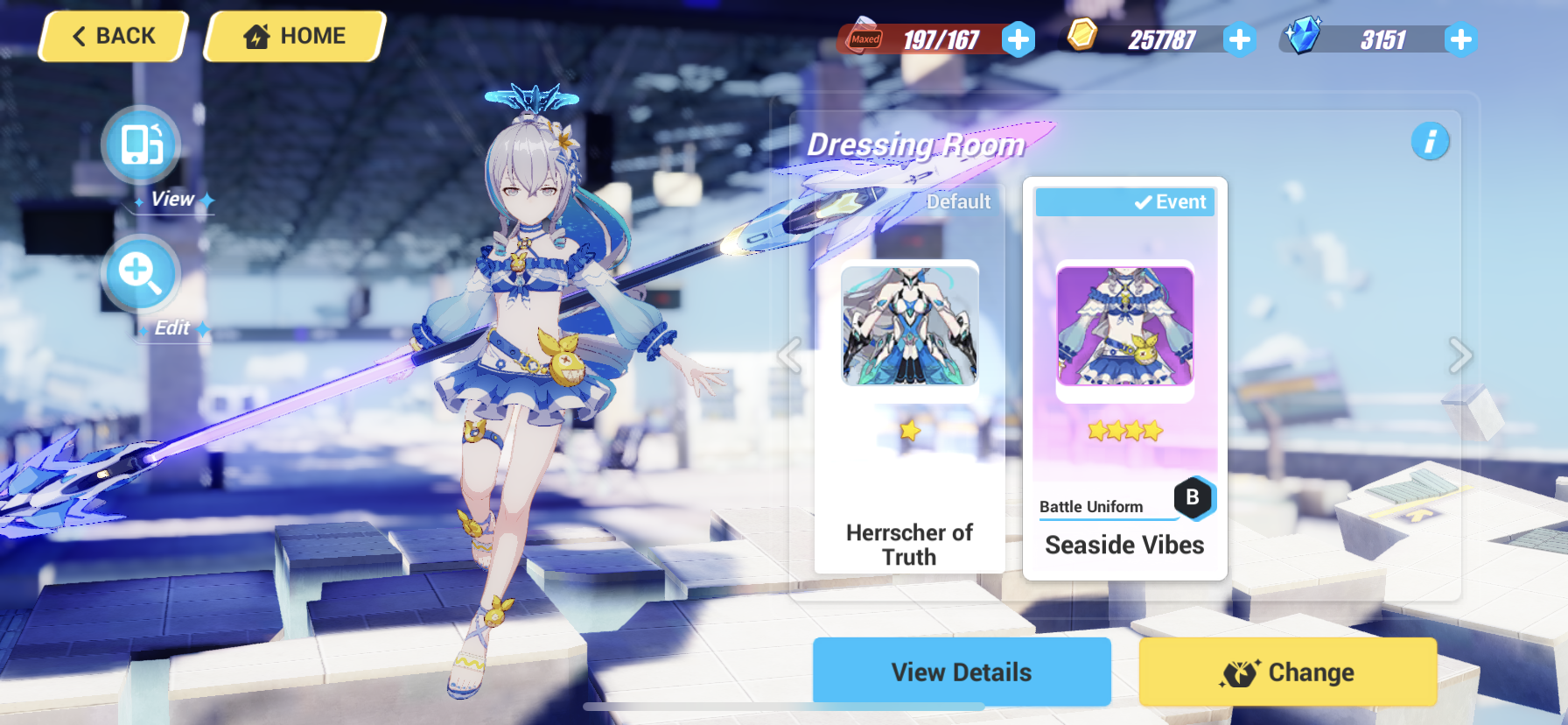 Some of the costumes I got in 6.7🙂 Honkai Impact 3rd | HoYoLAB