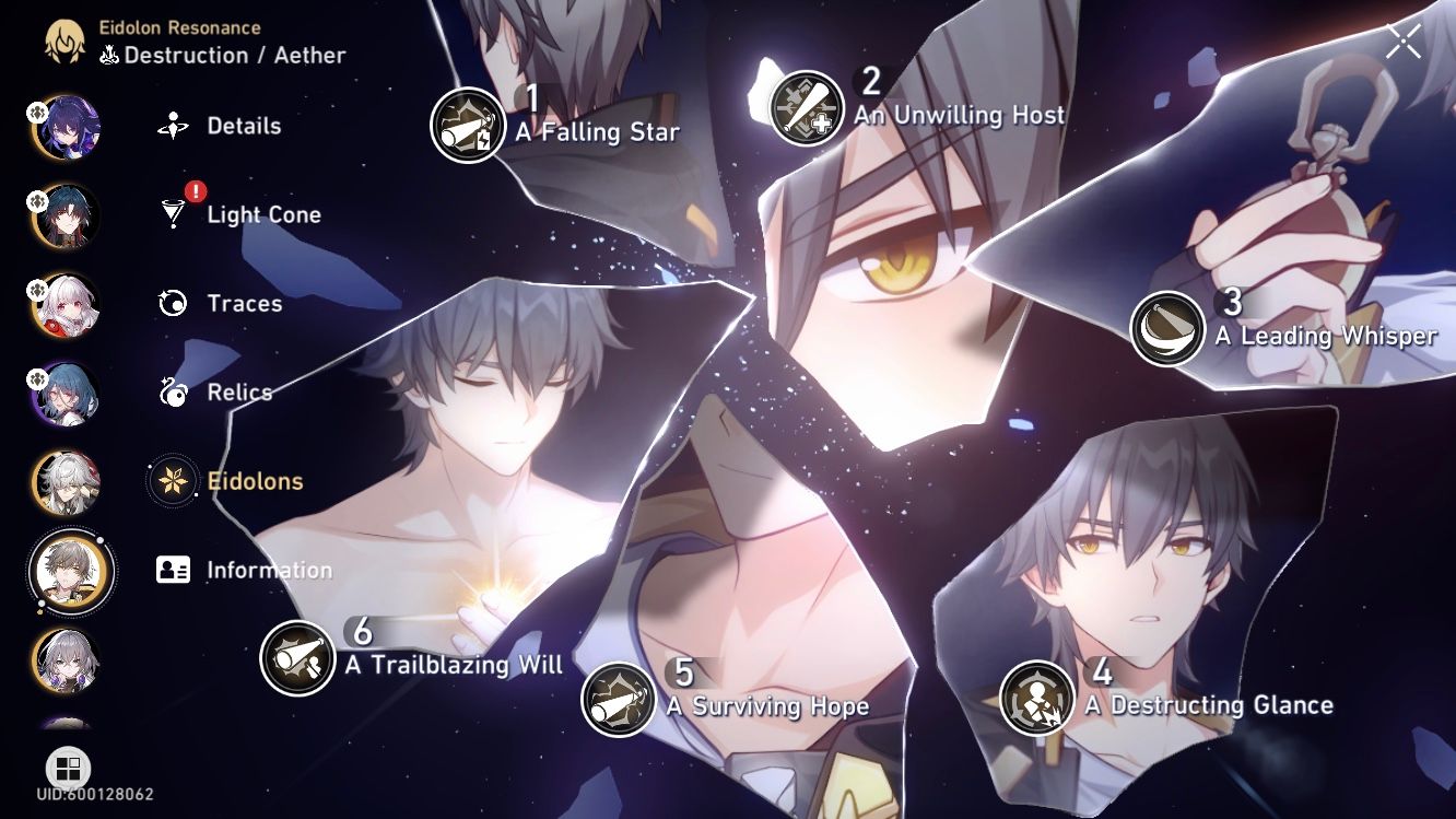 I got e6 destruction trailblazer Honkai: Star Rail | HoYoLAB