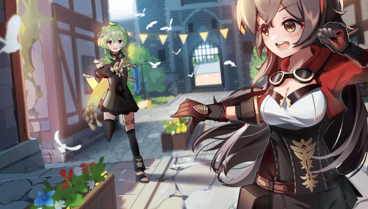 "I'll show you around, Collei !" - Original Fan Art Genshin Impact ...