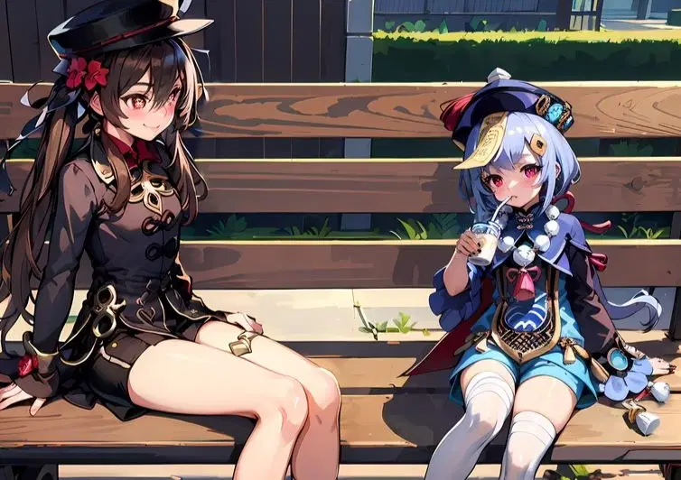 Hu Tao and Qiqi Genshin Impact | HoYoLAB