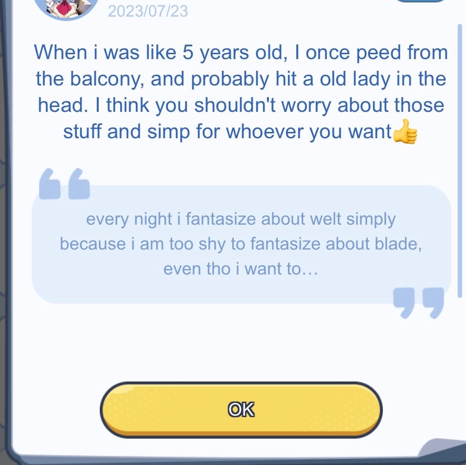 yuh bottle time | HoYoLAB