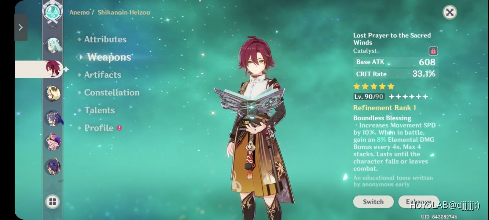 please tell me what set is good for wanderer Genshin Impact | HoYoLAB