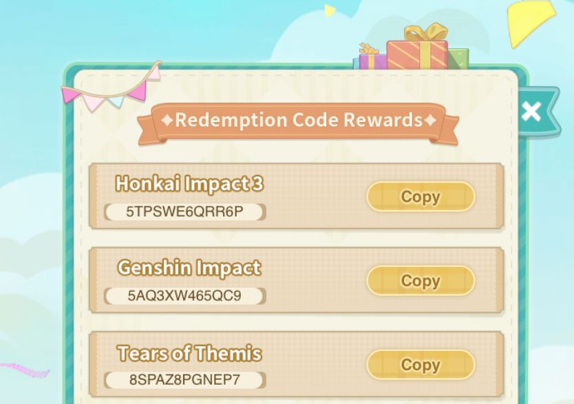 Free HoYo Fest codes | HoYoLAB