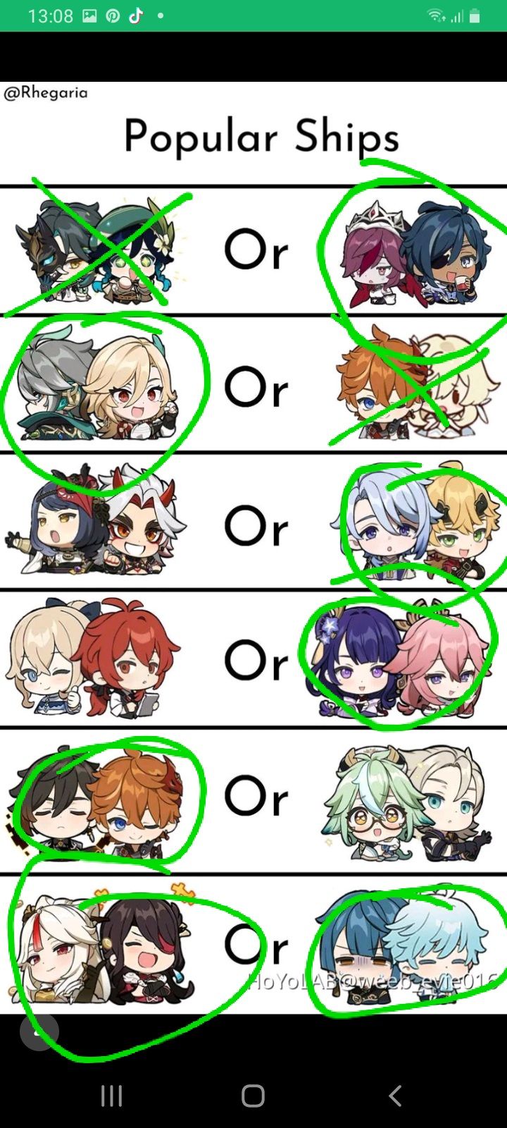 My favorite ships Genshin Impact | HoYoLAB