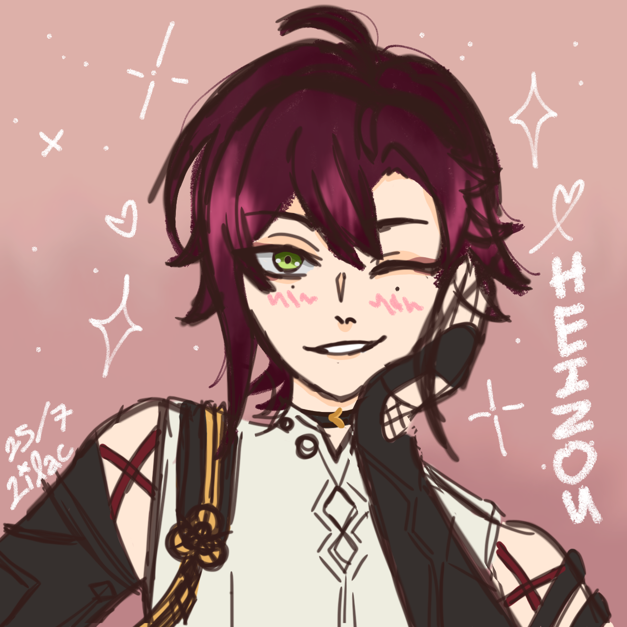 Heizou's Bday Doodle Genshin Impact | HoYoLAB