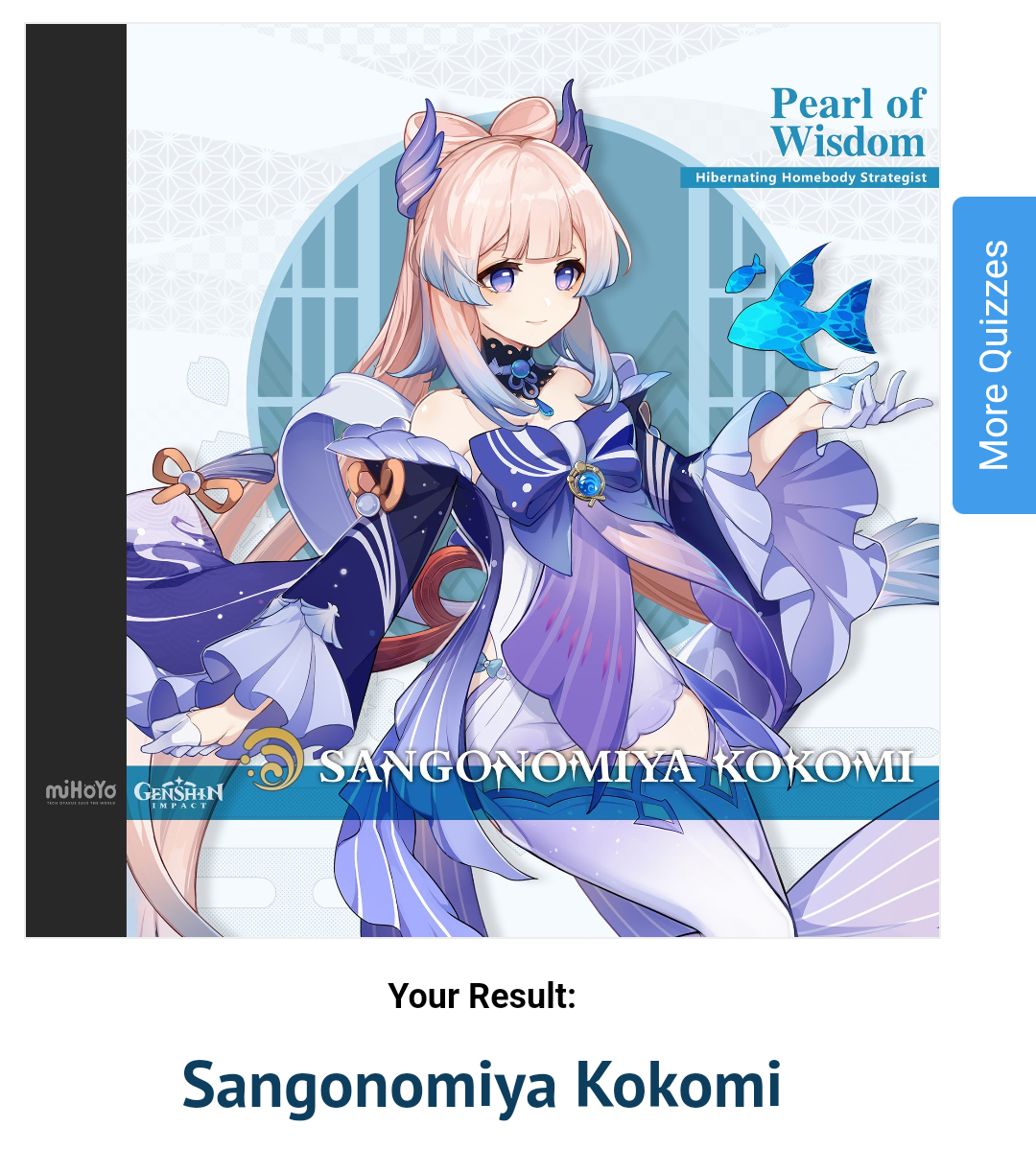 Did a kin Test.... KOKOMI 😍 Genshin Impact | HoYoLAB