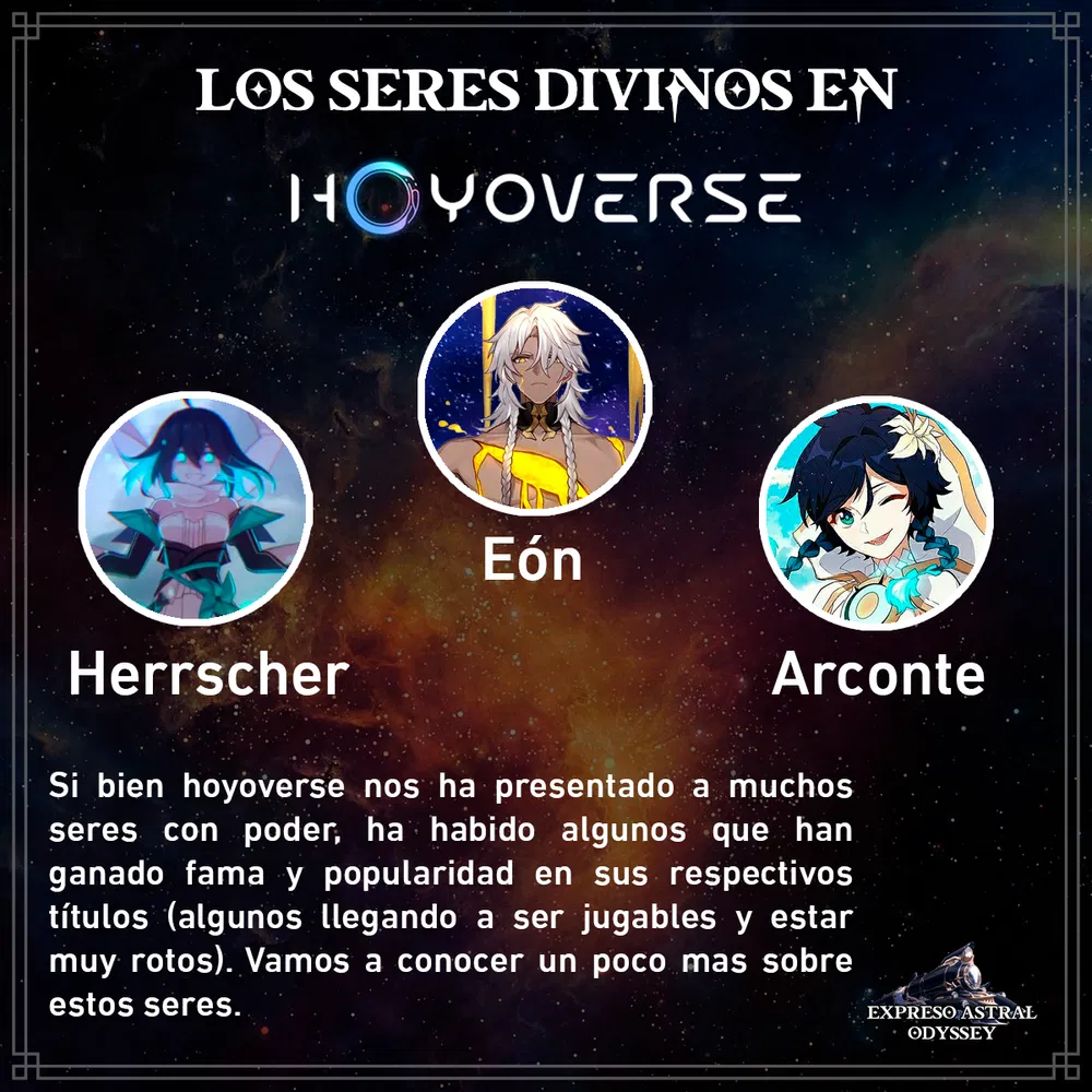 Los Seres Divinos de Hoyoverse (Primera versión) Honkai: Star Rail ...
