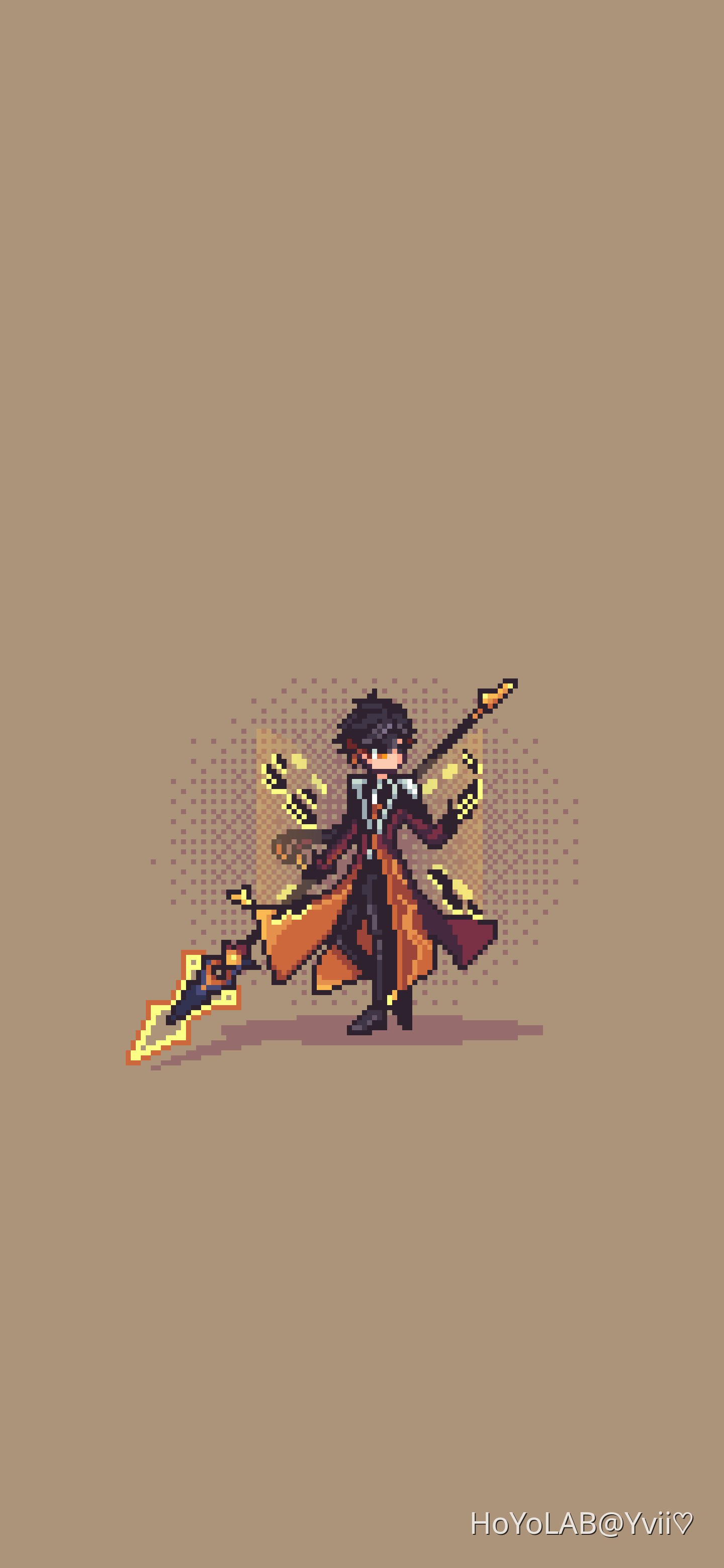 Archon pixel art wallpaper Genshin Impact | HoYoLAB