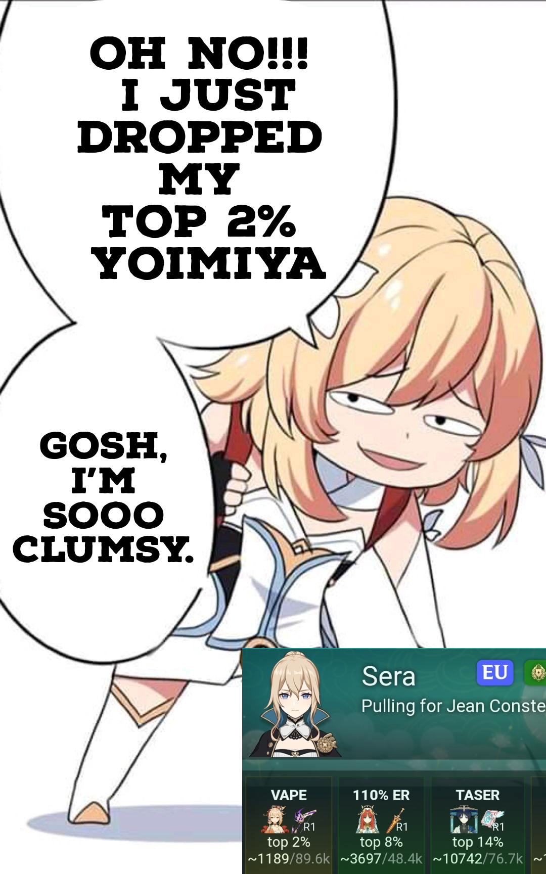 My yoi update! now top 2! Genshin Impact | HoYoLAB