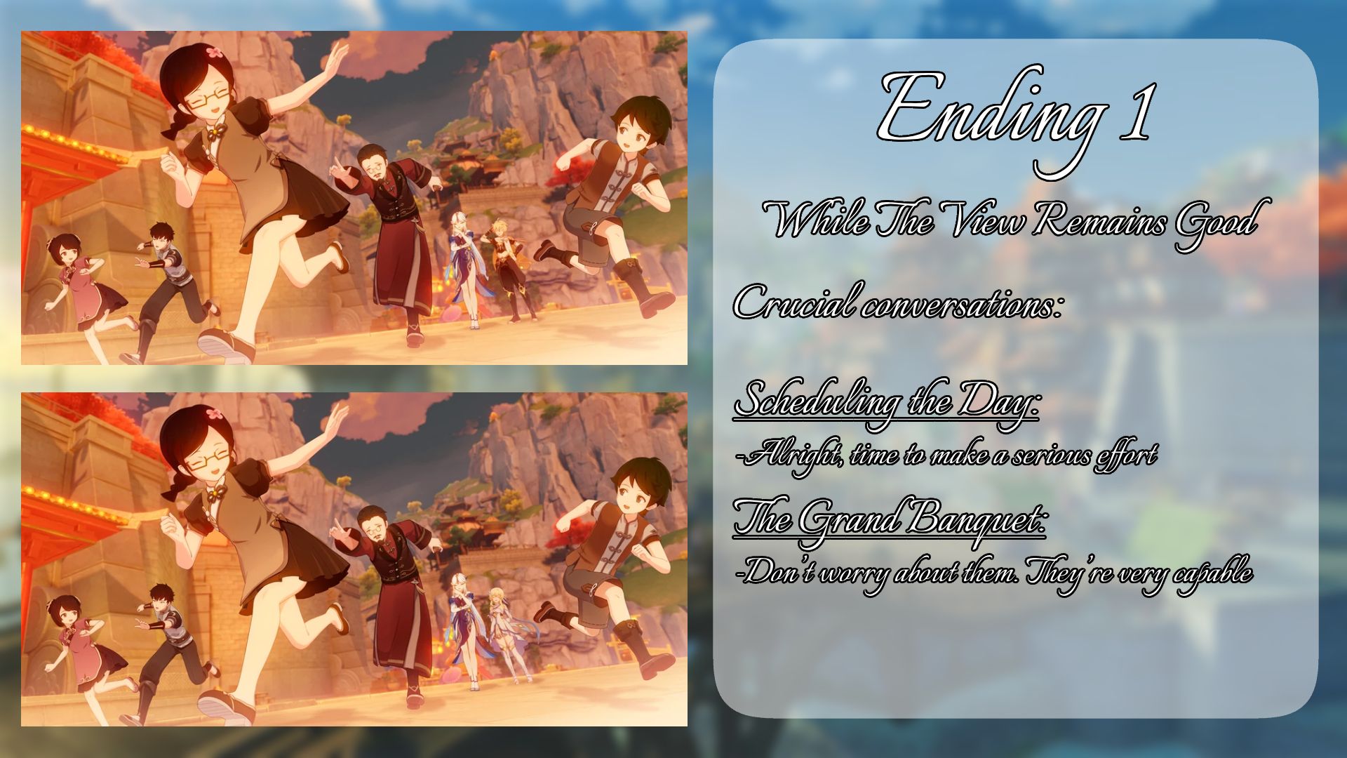 Ningguang Hangout Endings and Achievements (Graphical) #gameguides ...