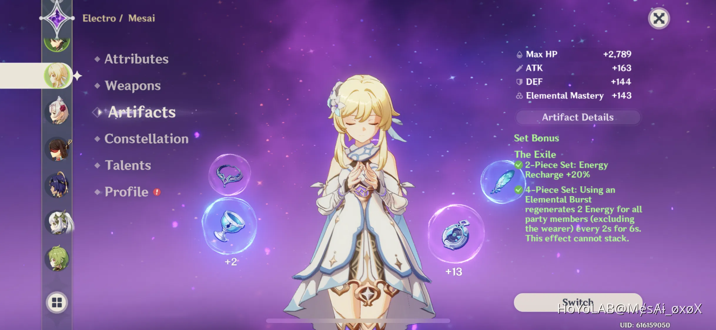 My Traveler Build Genshin Impact | HoYoLAB