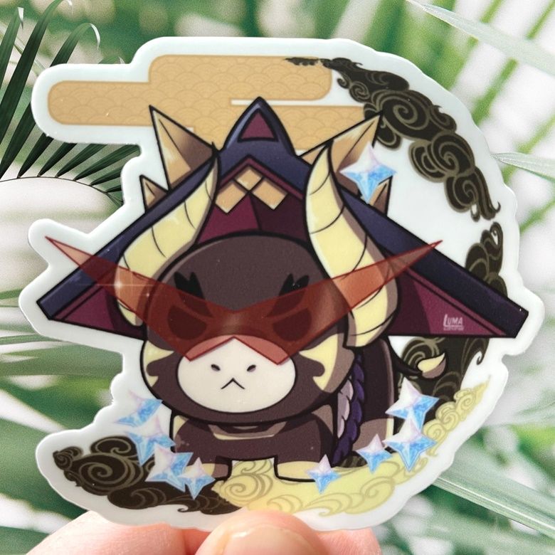 ushi and Itto sticker Genshin Impact | HoYoLAB