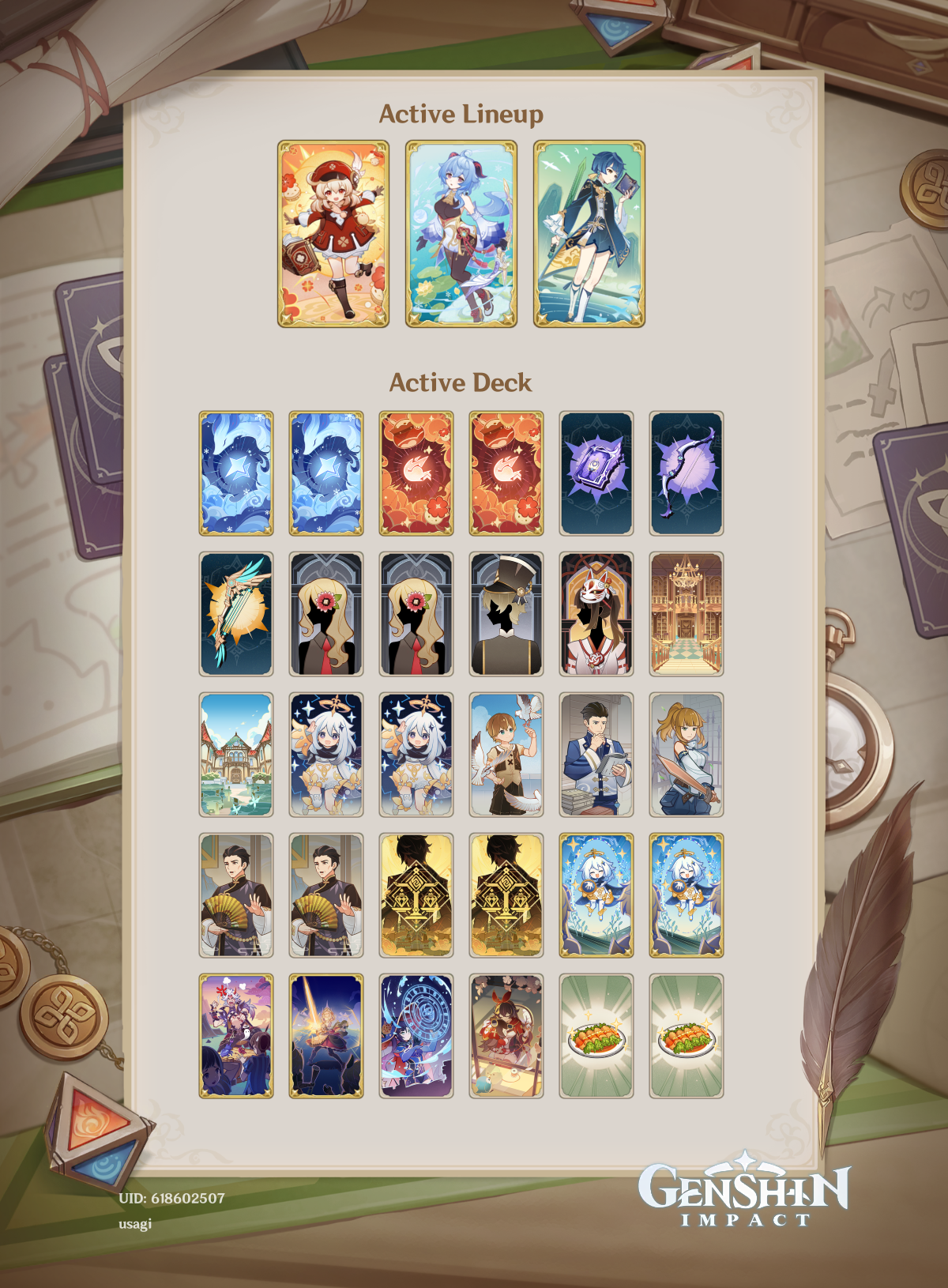 FORGIVING ALL-PLATINUM TCG DECK Genshin Impact | HoYoLAB