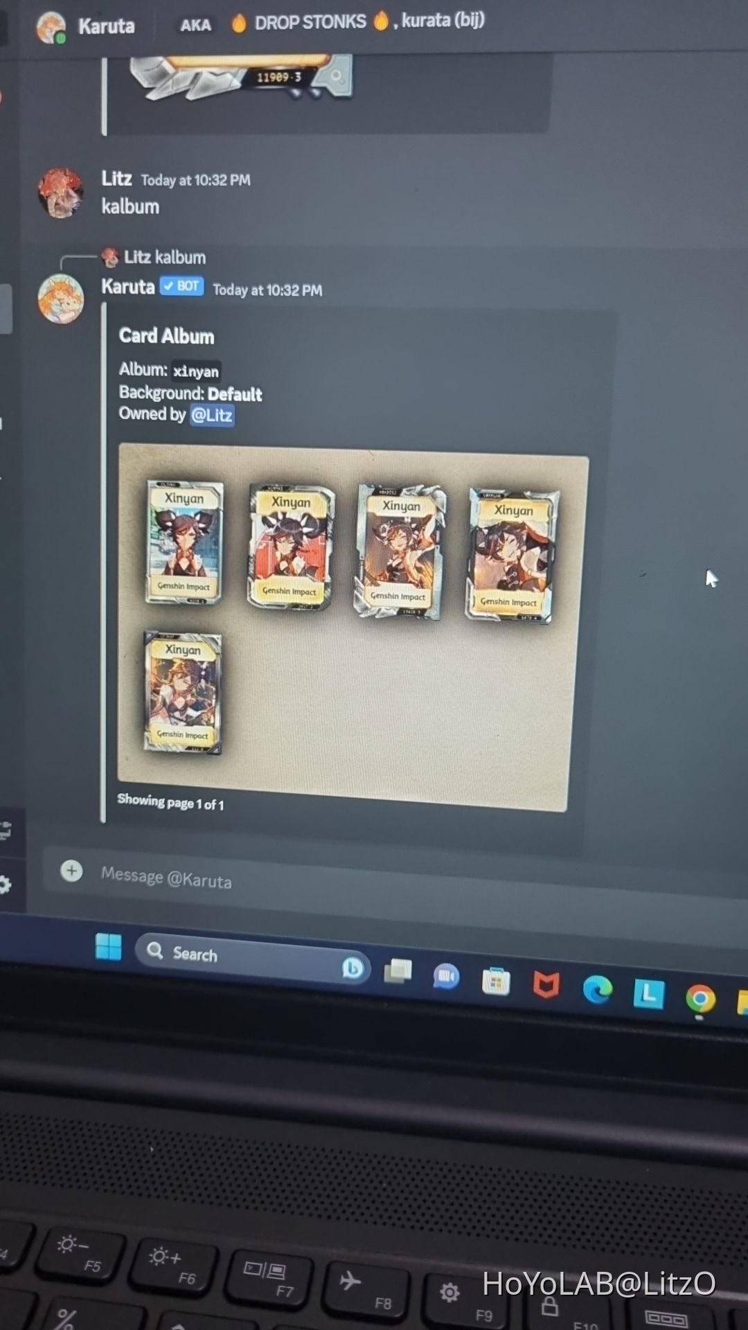 Discord Karuta Xinyan Genshin Impact | HoYoLAB