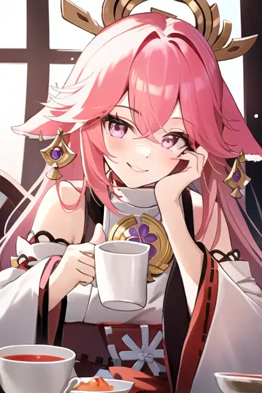 yae miko đang nhìn các ông rồi nghĩ gì kìa! Genshin Impact | HoYoLAB