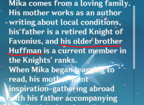 so mika have a brother Genshin Impact | HoYoLAB
