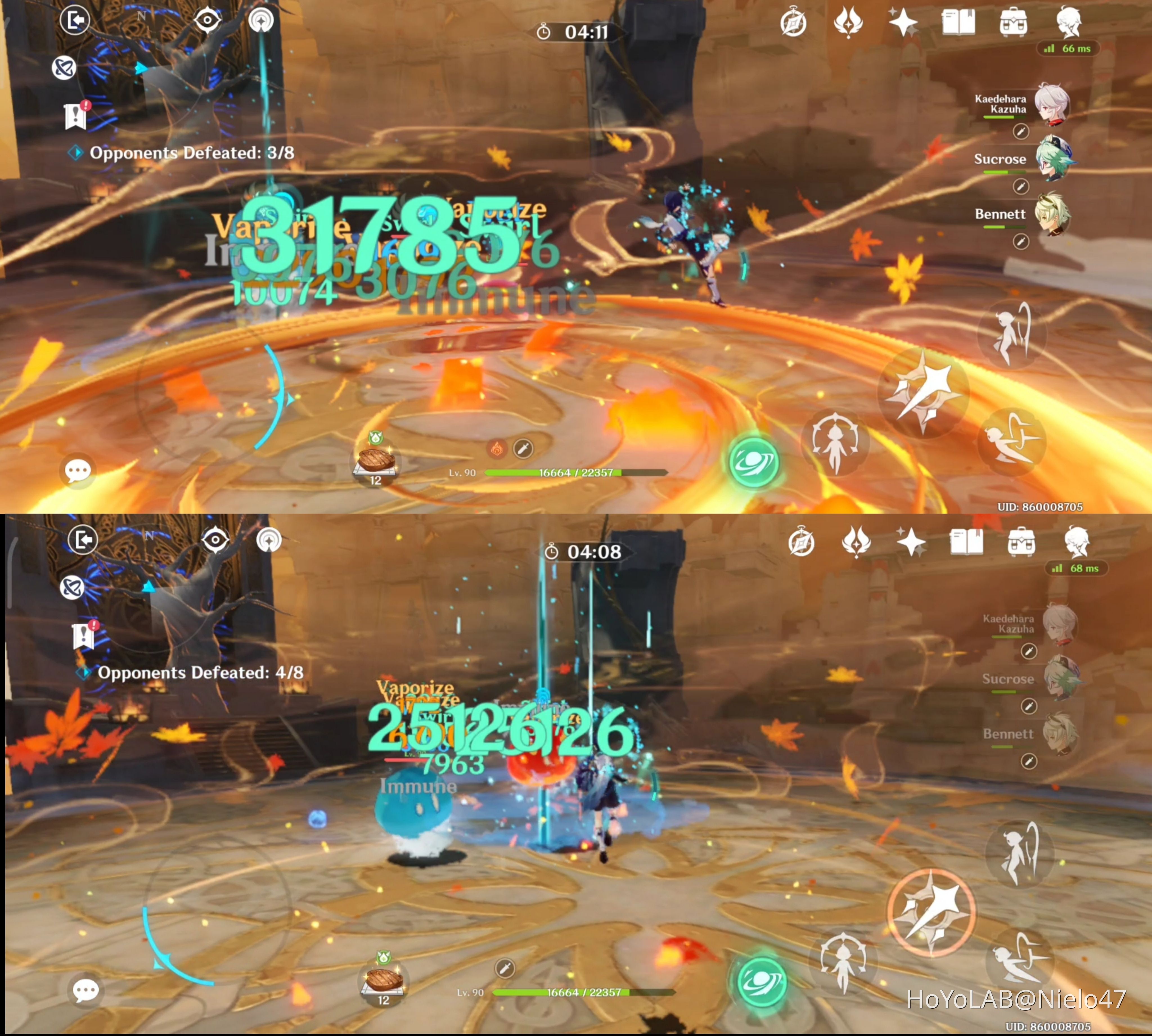 Charged Attack Dmg 31k and 25k consistently Never tried the burst ...