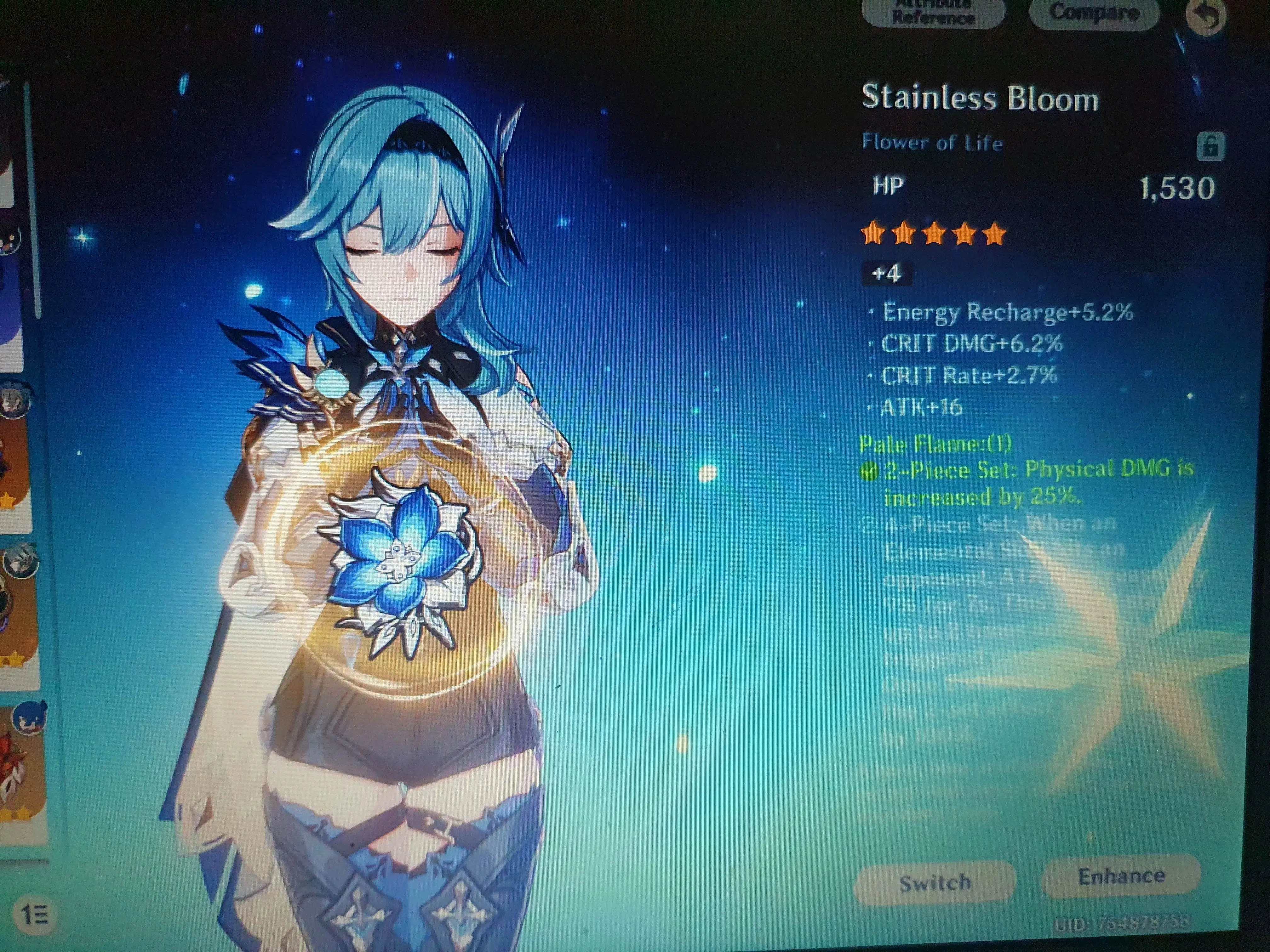 Pale flame flower for Eula, which one best? Genshin Impact | HoYoLAB