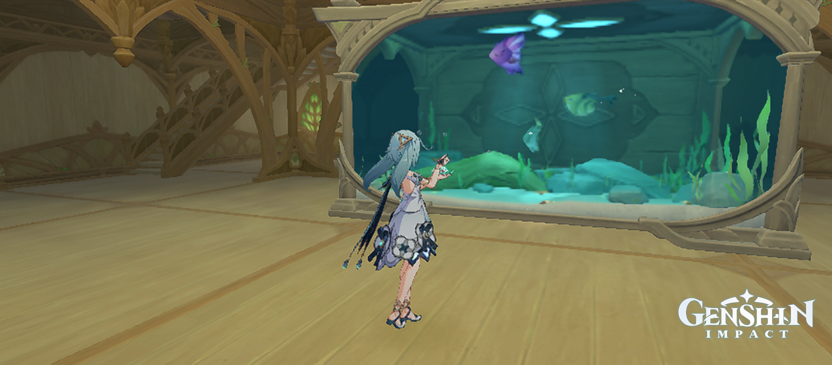 Sumeru mansion interior WIP : Living room Genshin Impact | HoYoLAB